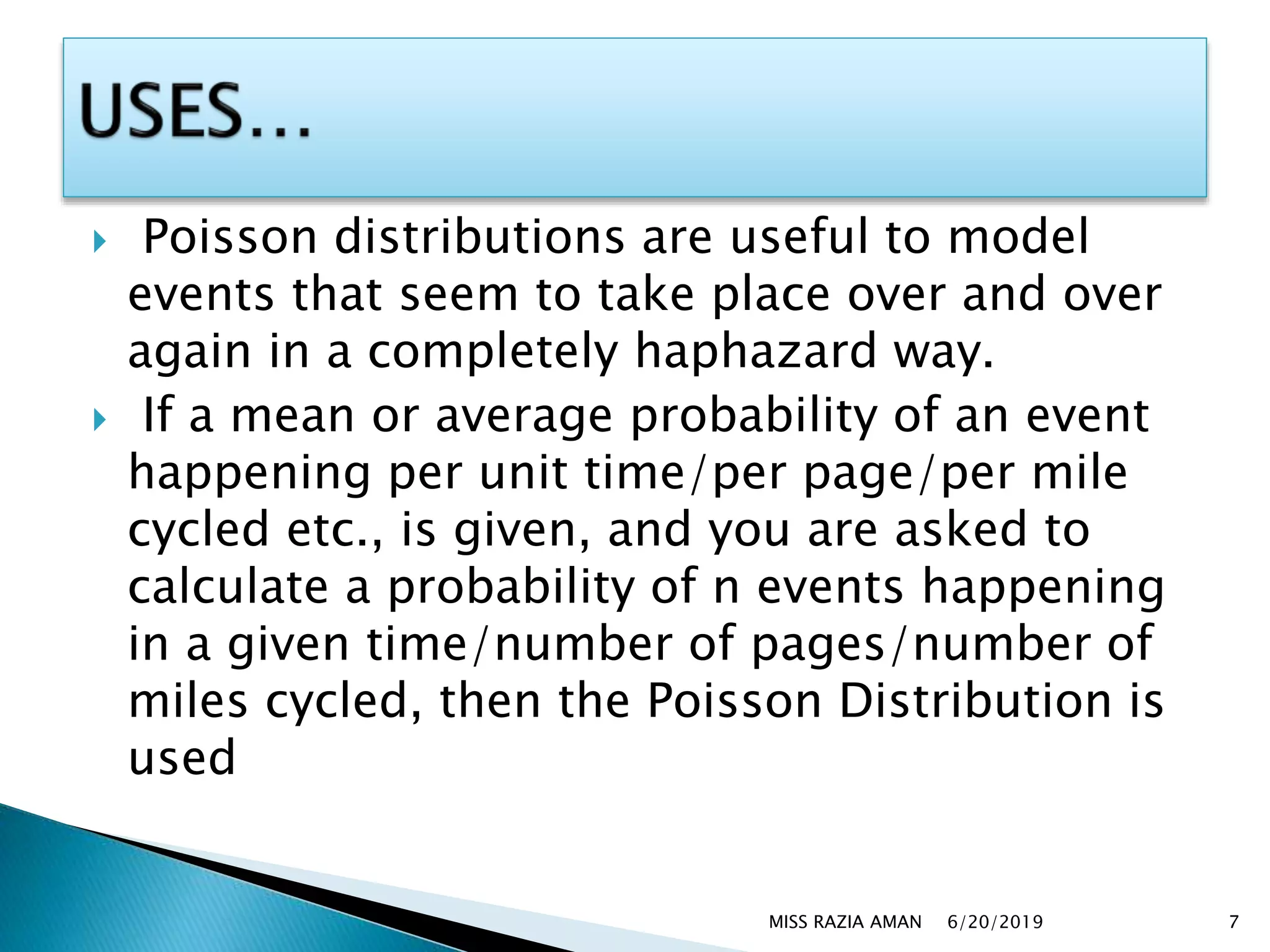 Poisson distribution | PPT
