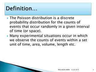 Poisson distribution | PPT