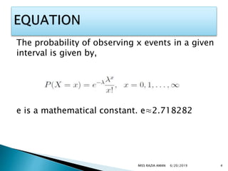 Poisson distribution | PPT
