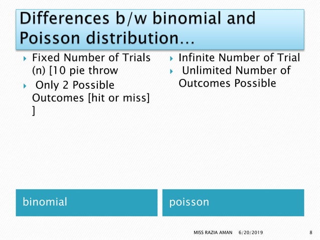 Poisson distribution | PPT
