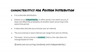 Poisson Distribution | PPTX