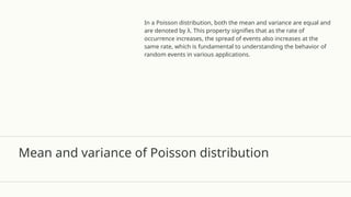 Poisson Distribution and binomial distribution | PPTX
