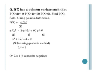 Poisson distribution business statistics | PPT
