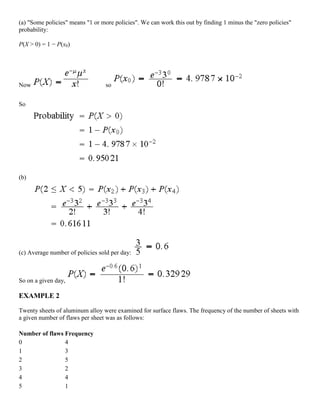 Poisson distribution jen | DOCX