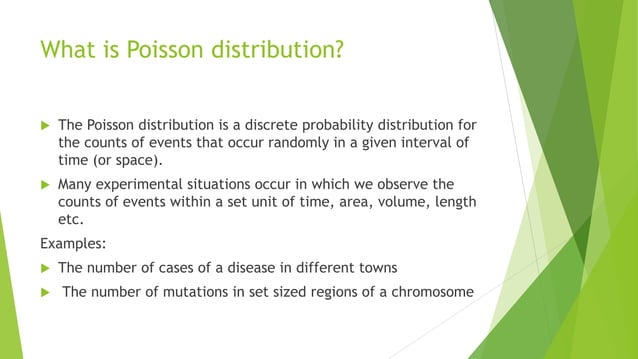 Poisson distribution assign | PPTX | Physics | Science