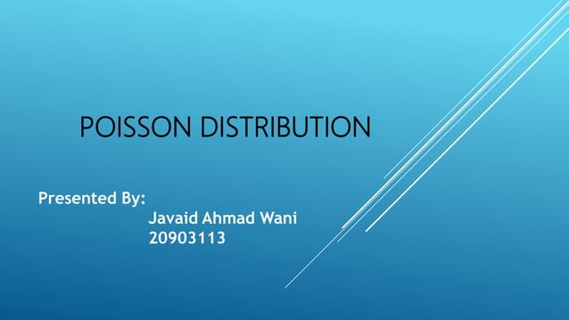 Poisson distribution presentation | PPT