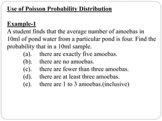Poisson probability distribution | PPTX
