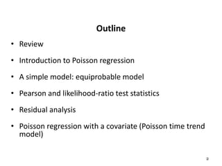 Poisson regression models for count data | PPTX