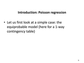 Poisson regression models for count data | PPTX