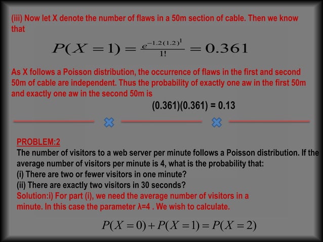 Poisson's distribution | PPTX