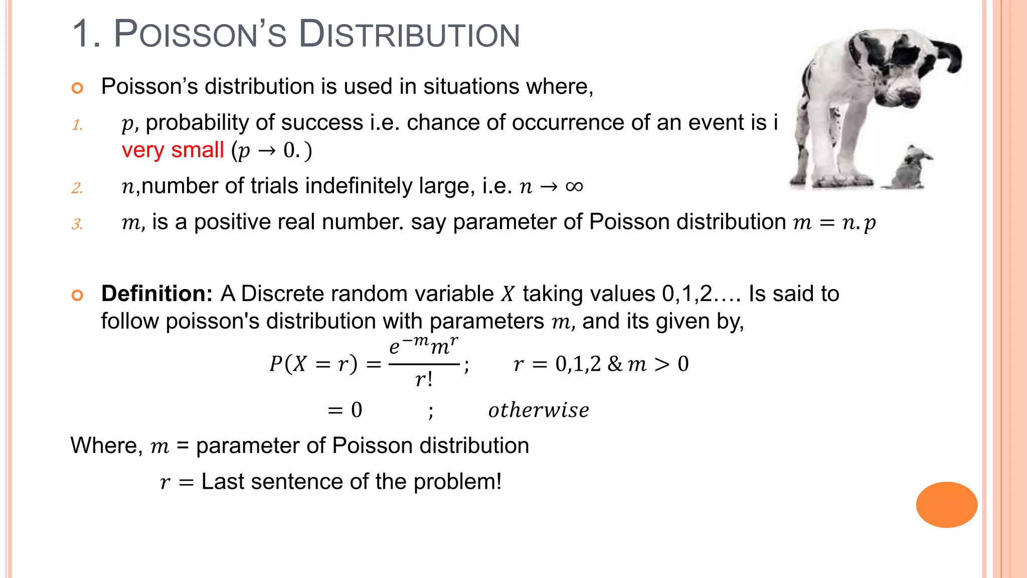 Poisson's distribution | PPTX
