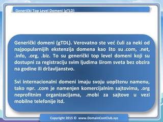 Pojam, struktura i podela domena | PPT