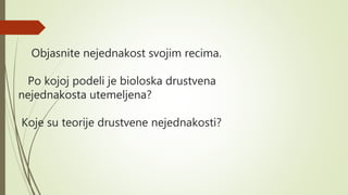 Pojam drustvene nejednakosti | PPTX