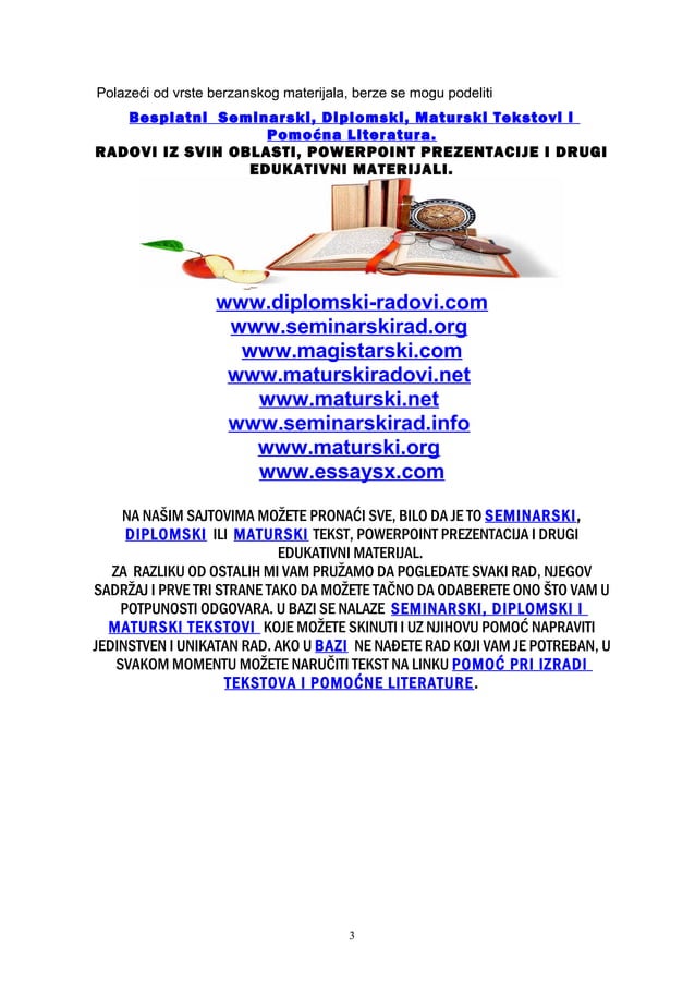 Pojam i vrste berze | DOC