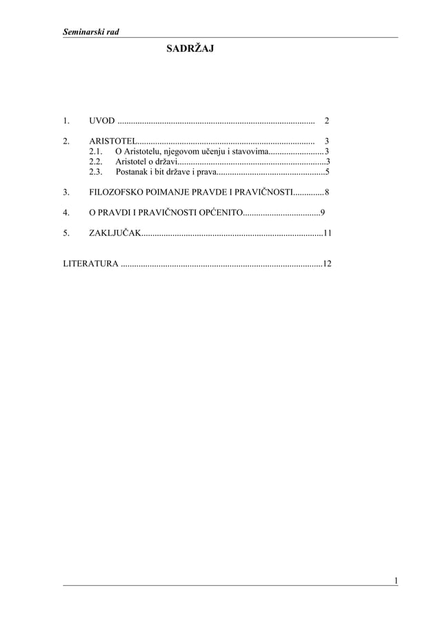 Pojam pravde i pravicnosti u aristotelovoj teoriji drzave i drustva ij | PDF