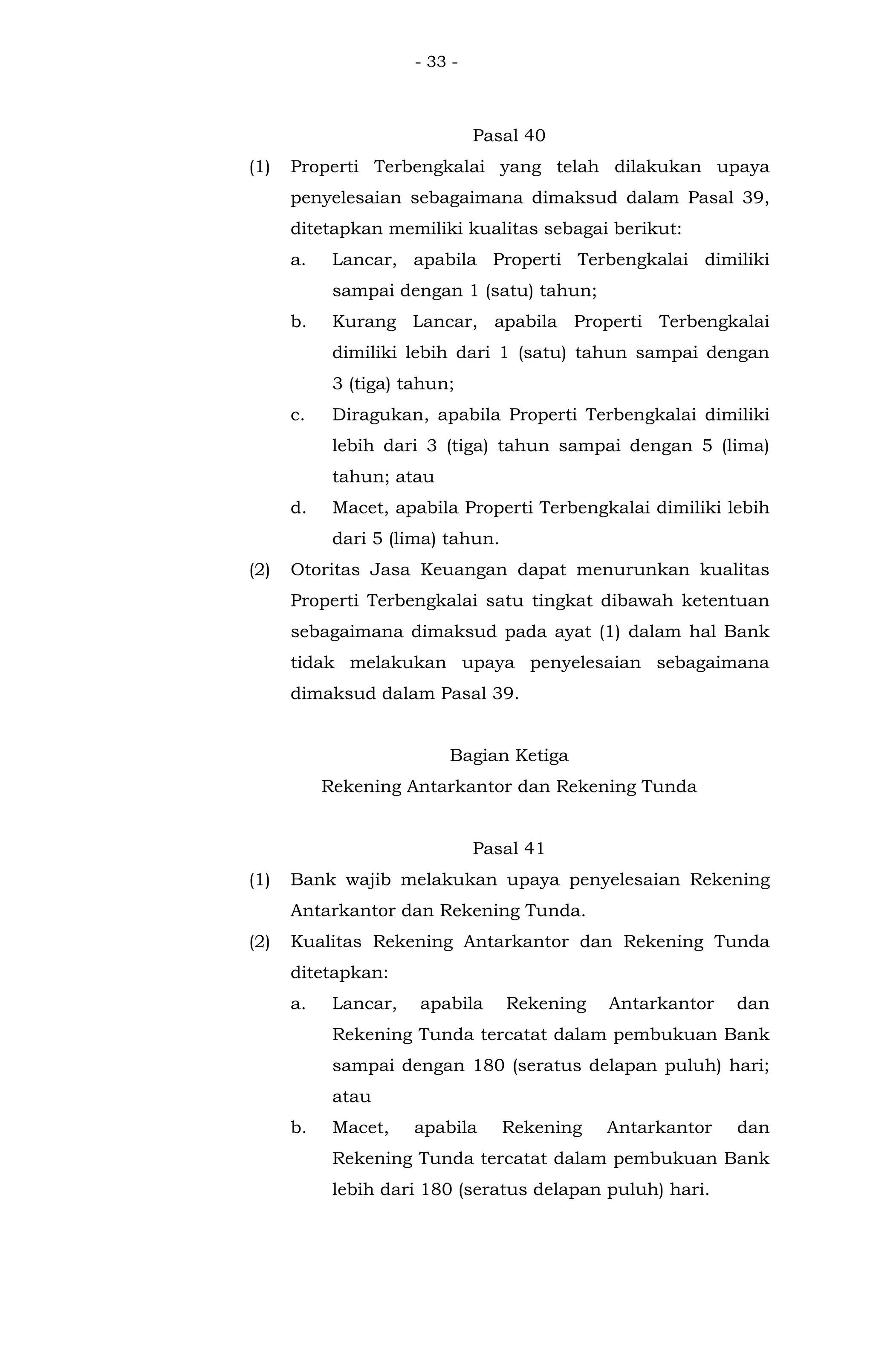 Peraturan otoritas jasa keuangan 40 2019 | PDF