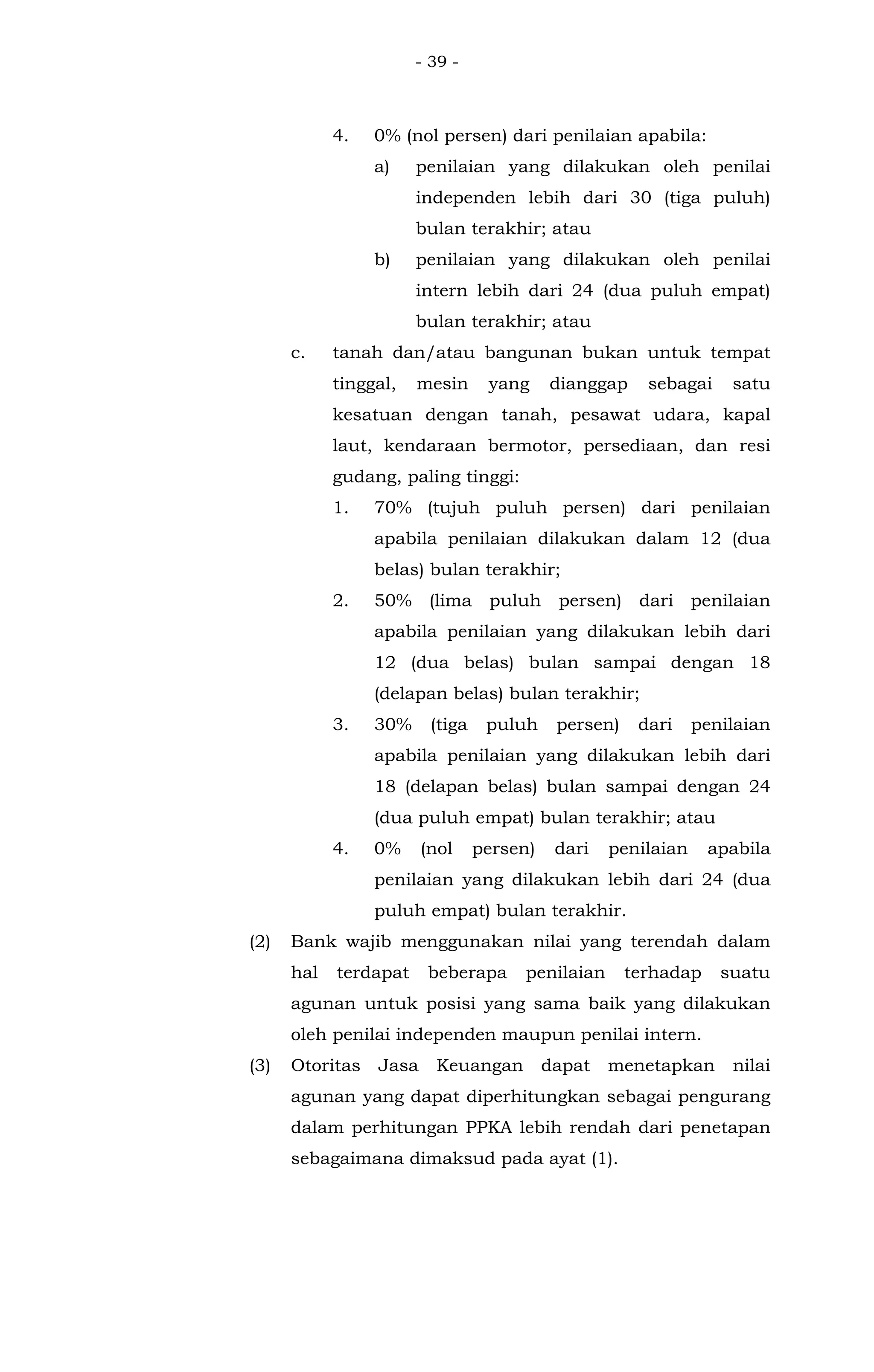 Peraturan otoritas jasa keuangan 40 2019 | PDF