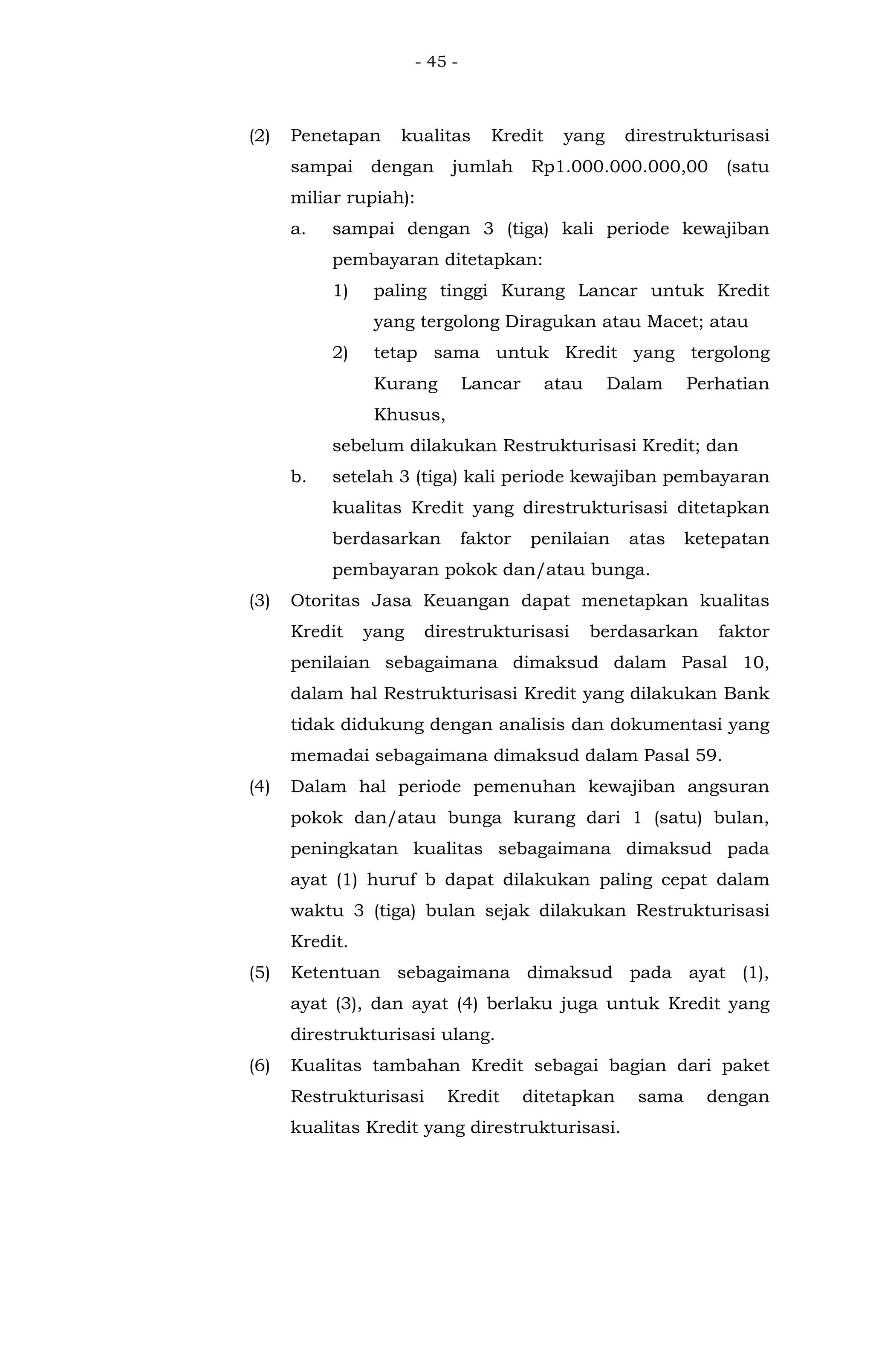 Peraturan otoritas jasa keuangan 40 2019 | PDF