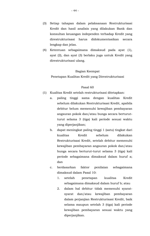 Peraturan otoritas jasa keuangan 40 2019 | PDF
