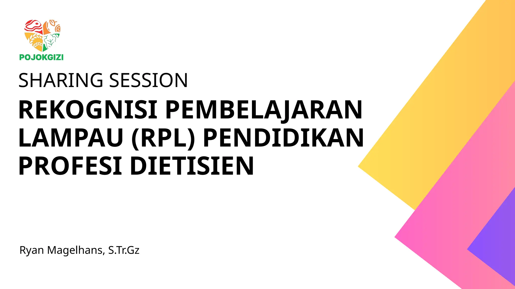 Materi RPL Dietisien Pojok Gizi 12345678 | PPTX
