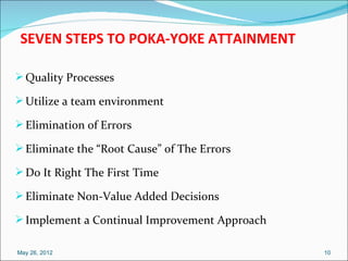 Poka yoke | PPT