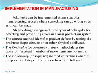 Poka yoke | PPT