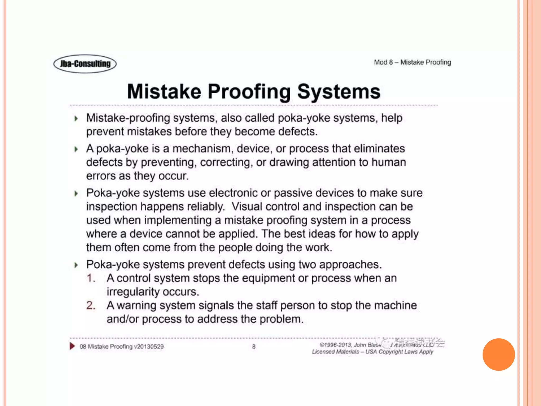 Poka yoke Or Mistake Proofing | PPT