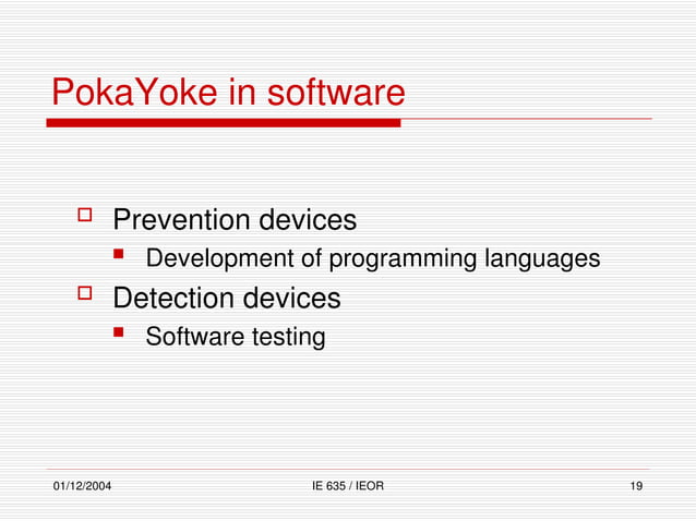 Poka yoke | PPT