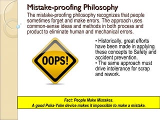 POKA-YOKE - A Lean Strategy to Mistake Proofing | PPT
