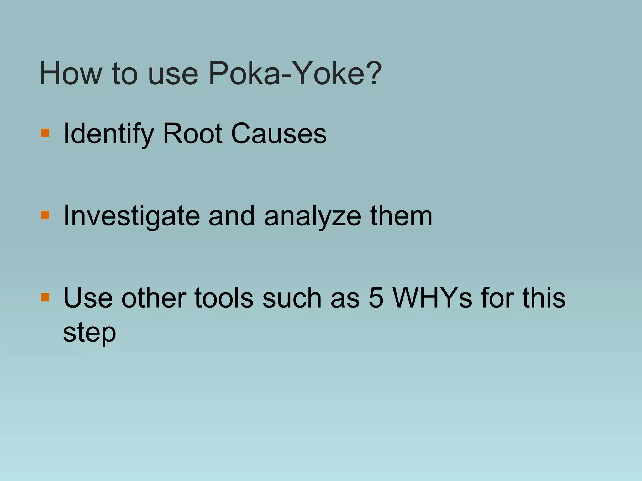 Poka yoke | PPTX