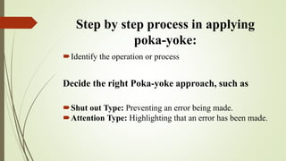 Poka yoke | PPTX