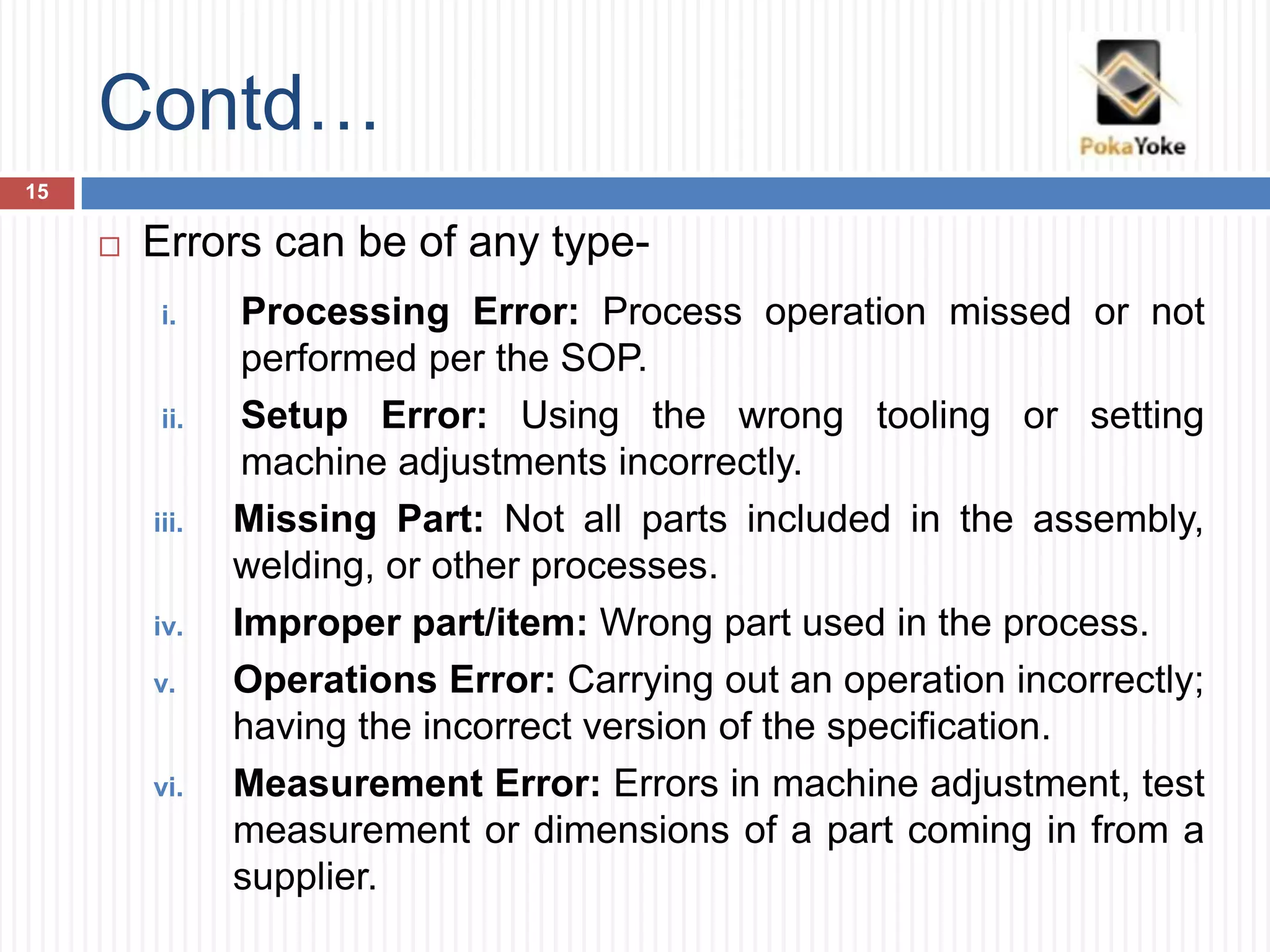 Poka Yoke Final Ppt | PPTX