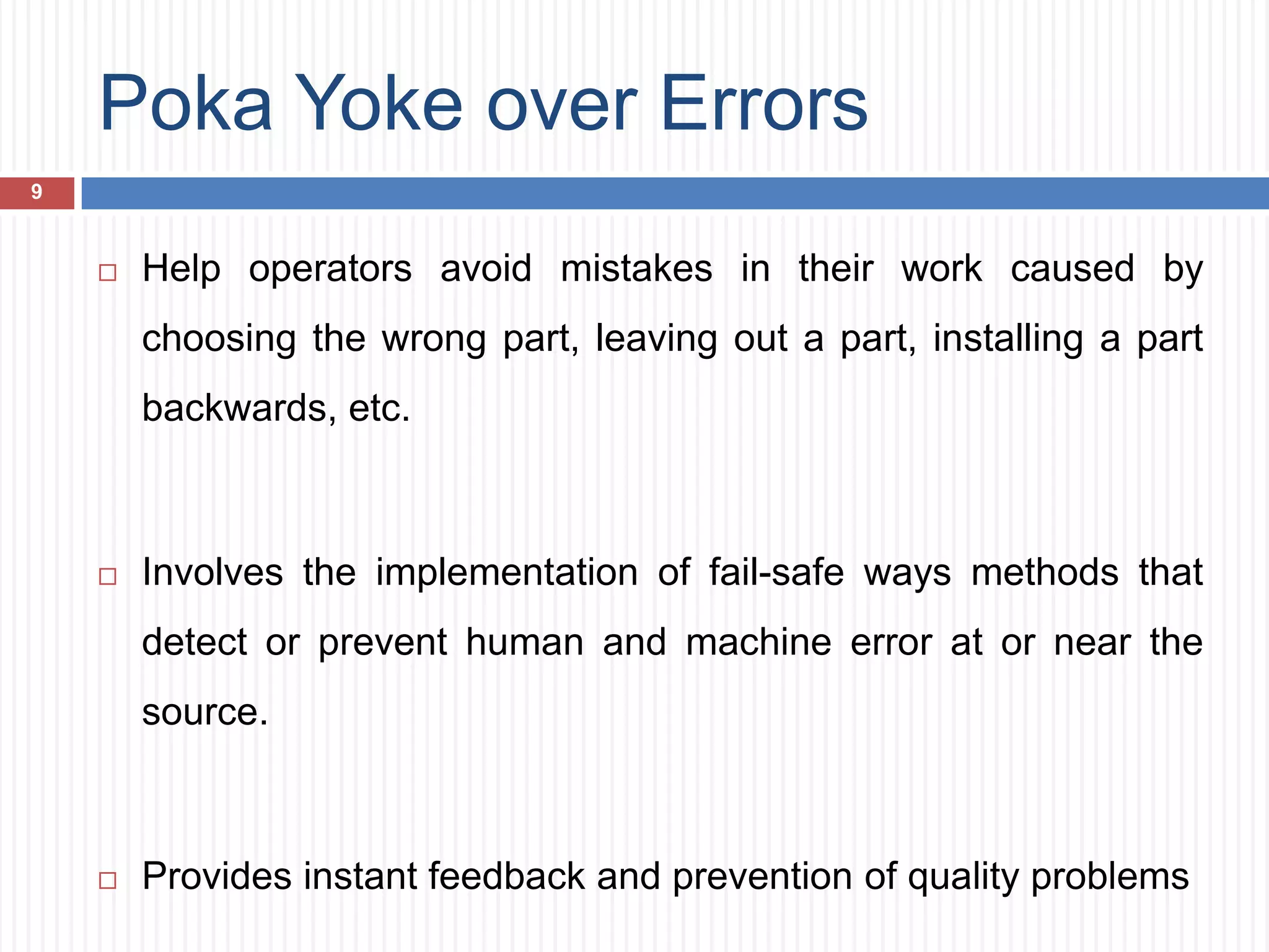 Poka Yoke Final Ppt | PPTX