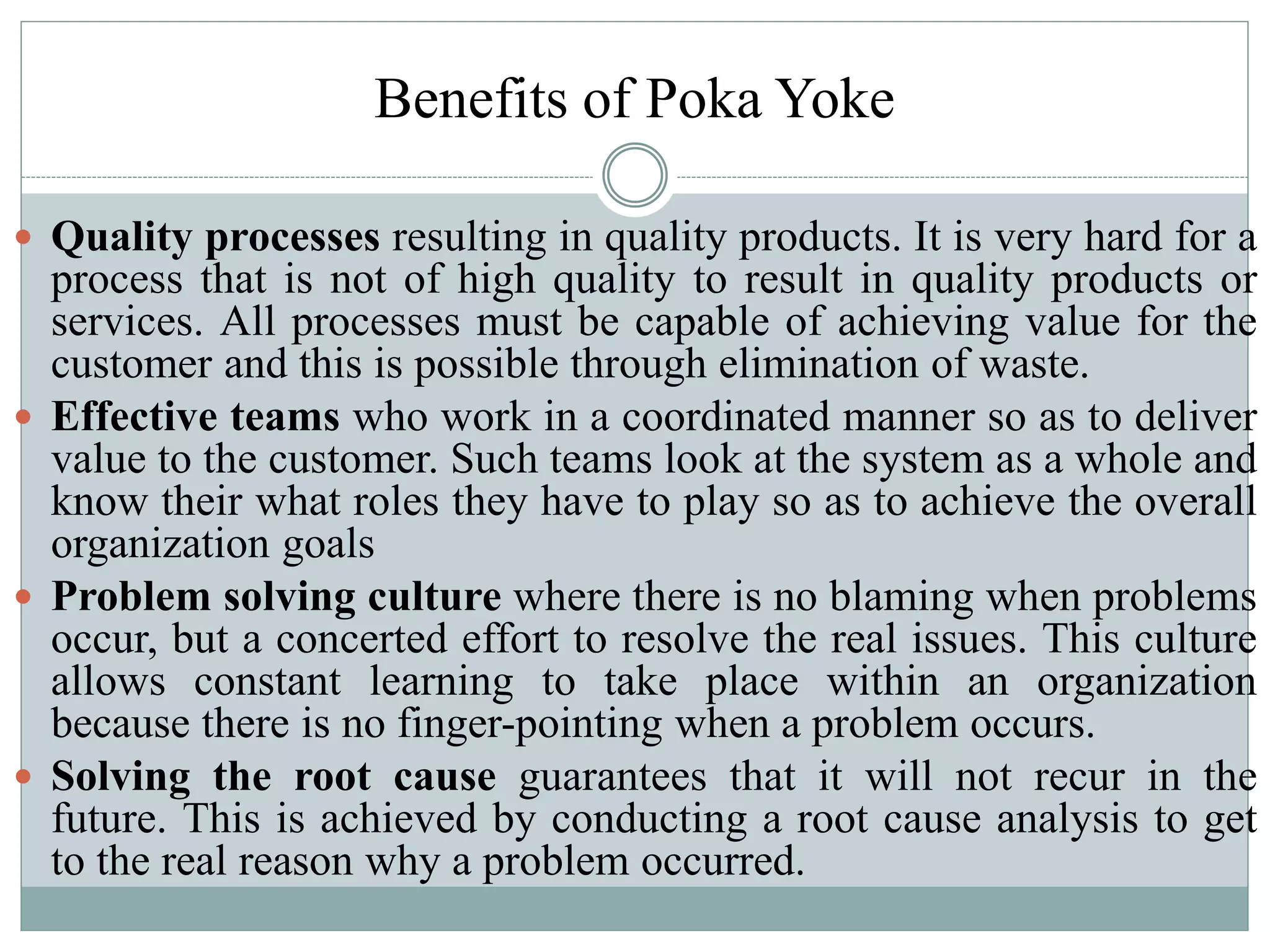 Poka, yoke & jidoka | PPTX