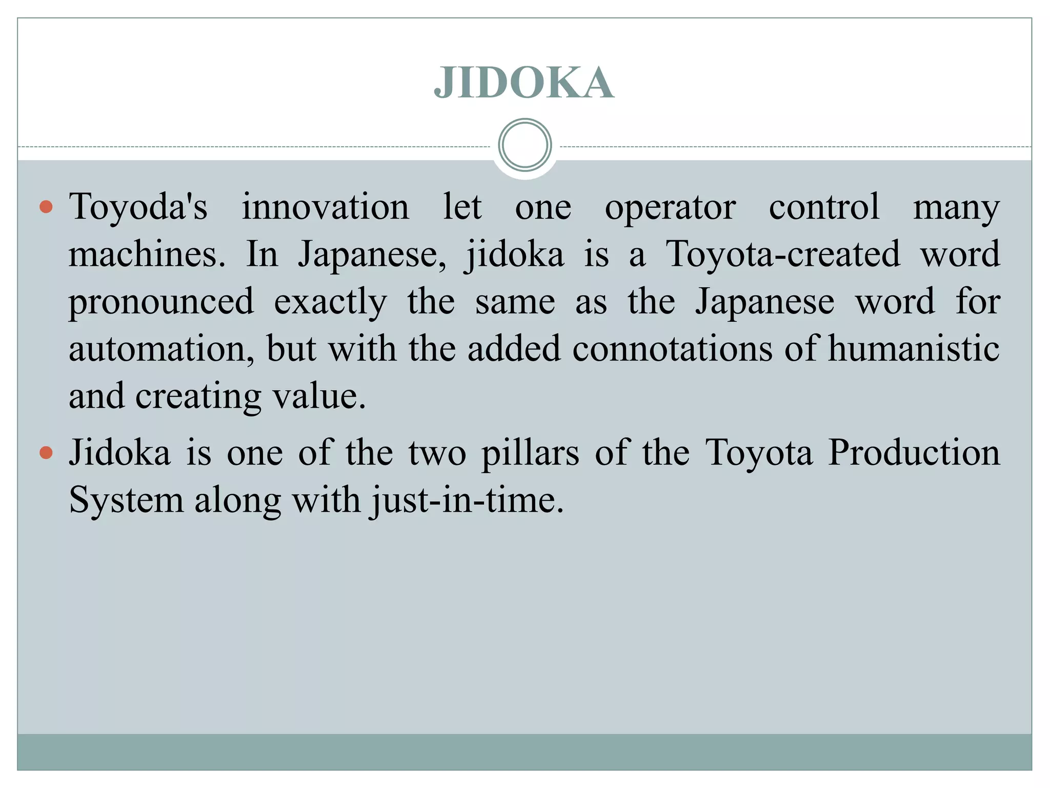 Poka, yoke & jidoka | PPTX