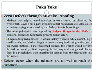 Poka, yoke & jidoka | PPTX