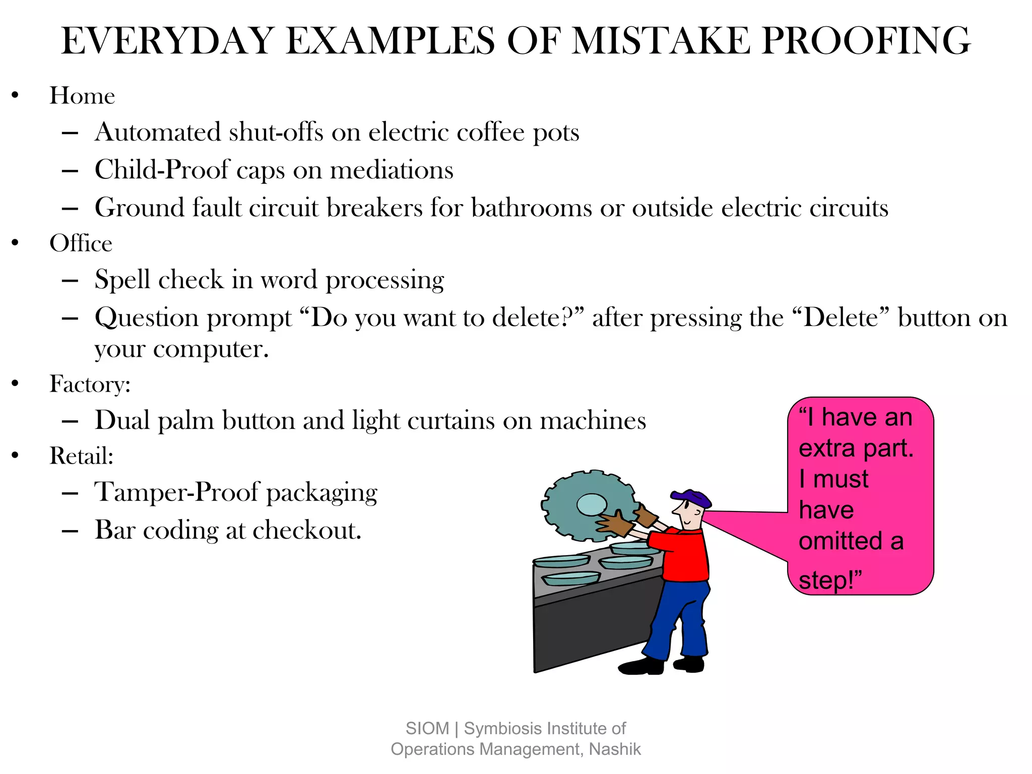 Poka yoke (mistake proofing) | PDF