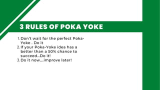 How poka yoke systems can be implemented | PPT