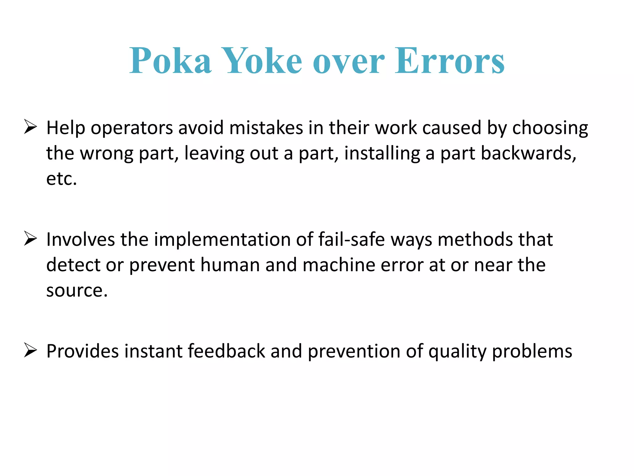 Poka yoke presentation | PPTX