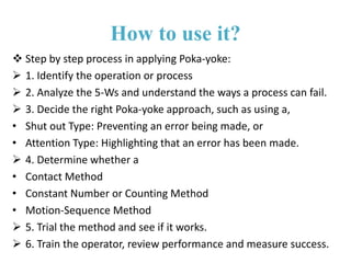 Poka yoke presentation | PPTX