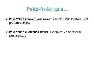 Poka yoke presentation | PPTX