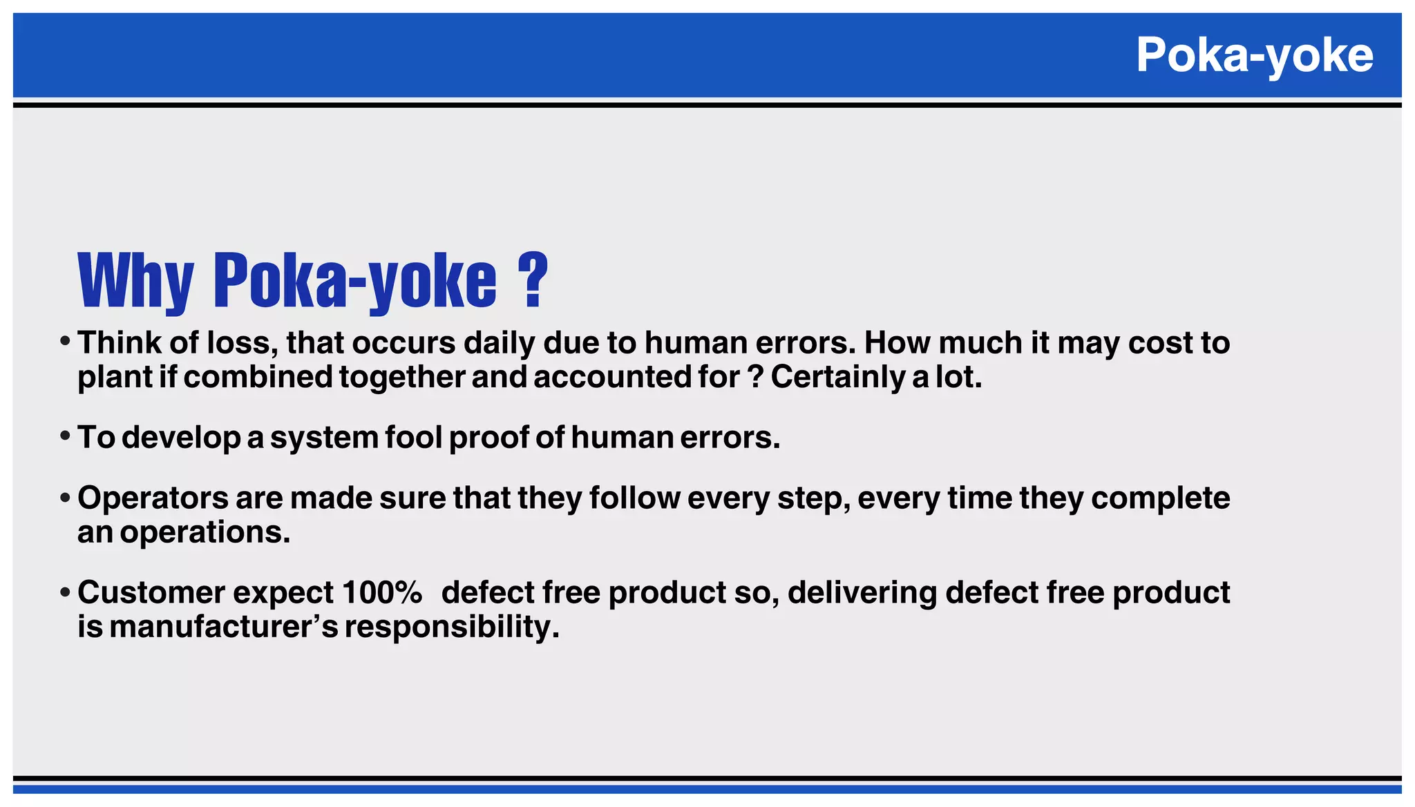 POKE YOKE PRESENTATION PPT | PDF