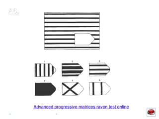 Raven's progressive matrices test online, free download powerpoint ...