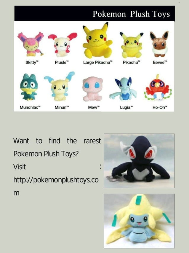 Where To Find Rare Pokemon Plush Toys | PDF