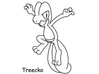 Treecko Coloring Pages