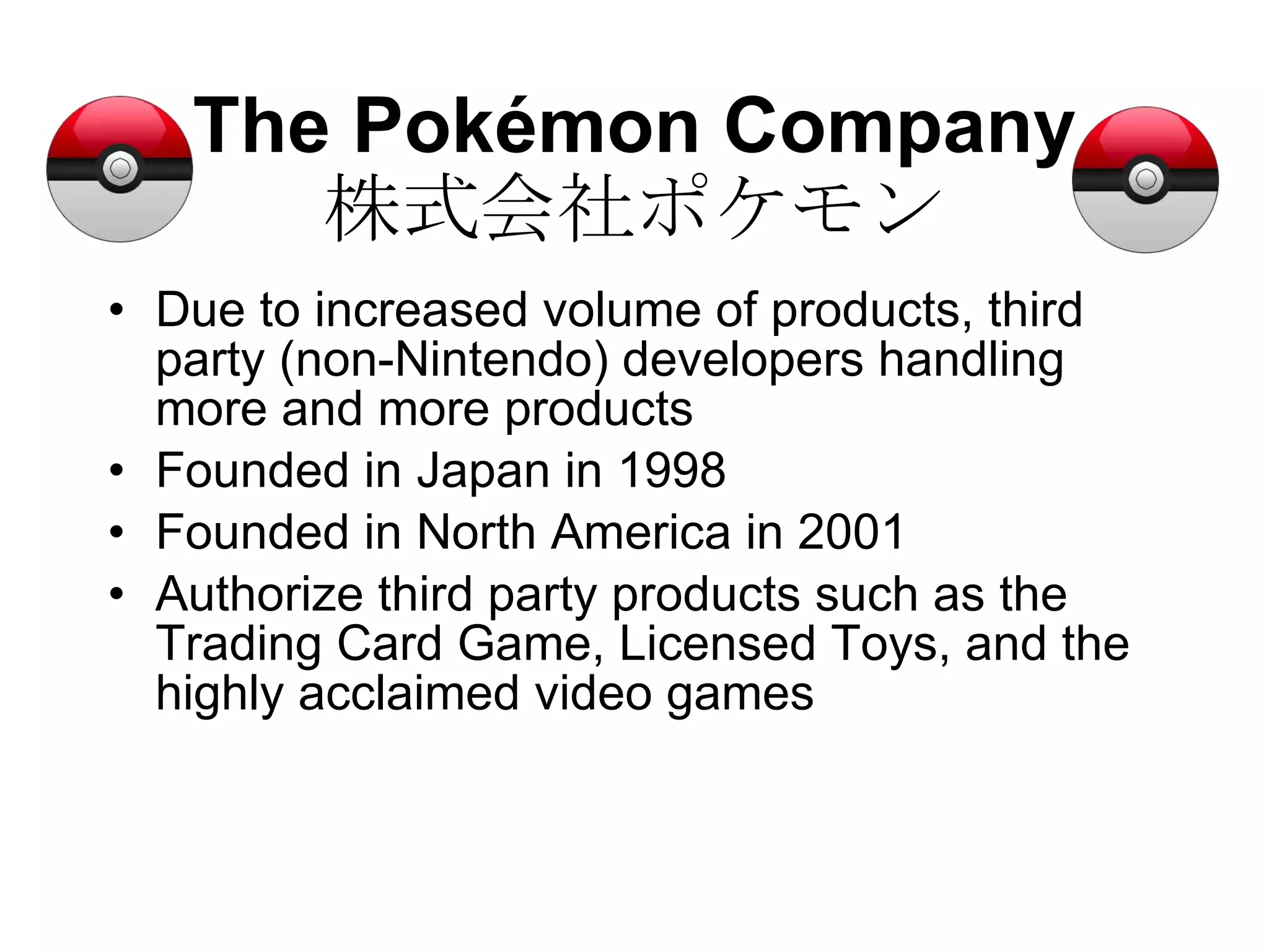 0555435 - The Pokemon Franchise | PPT | Home Entertainment Systems ...