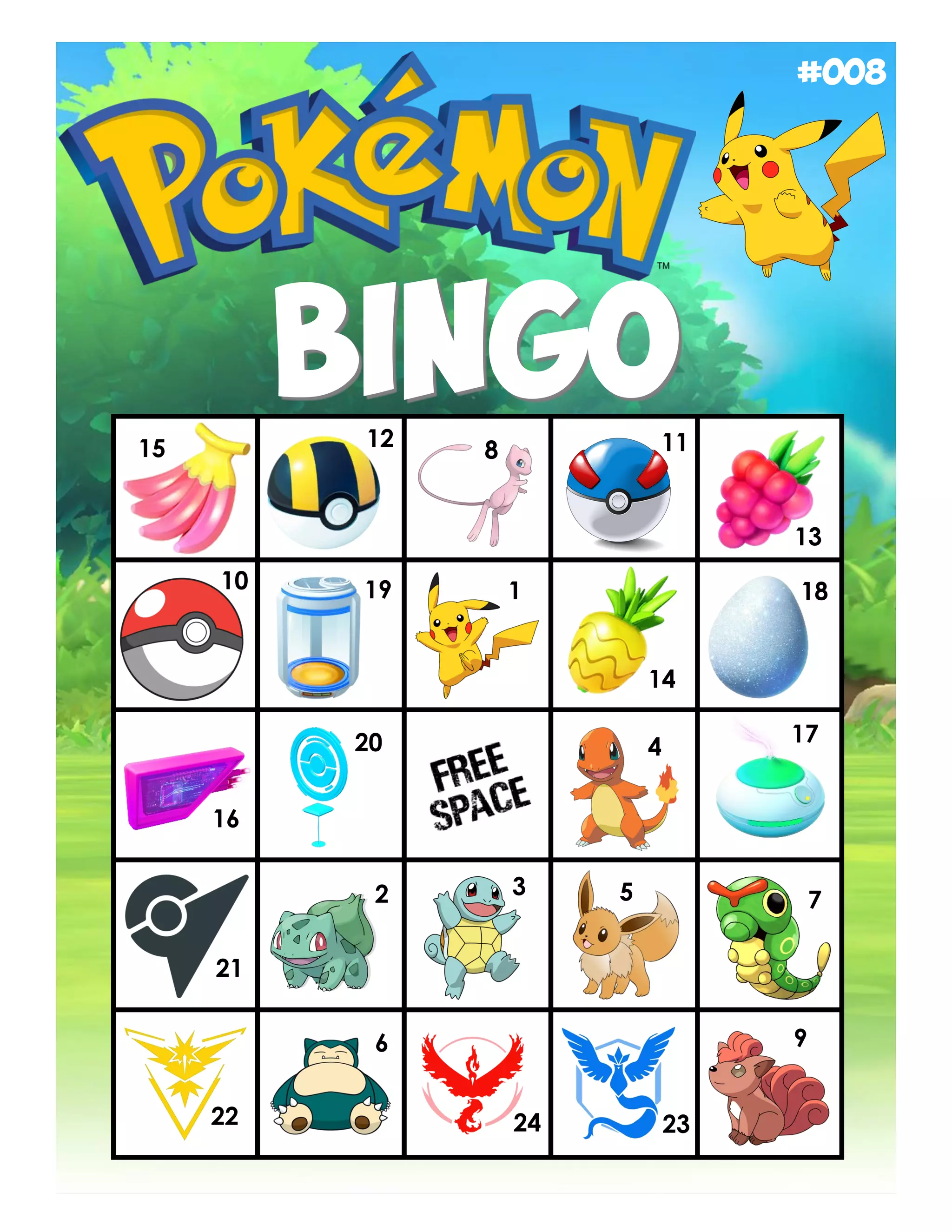 Pokemon BINGO Cards | PDF | Lotteries and Scratchcards | Shopping