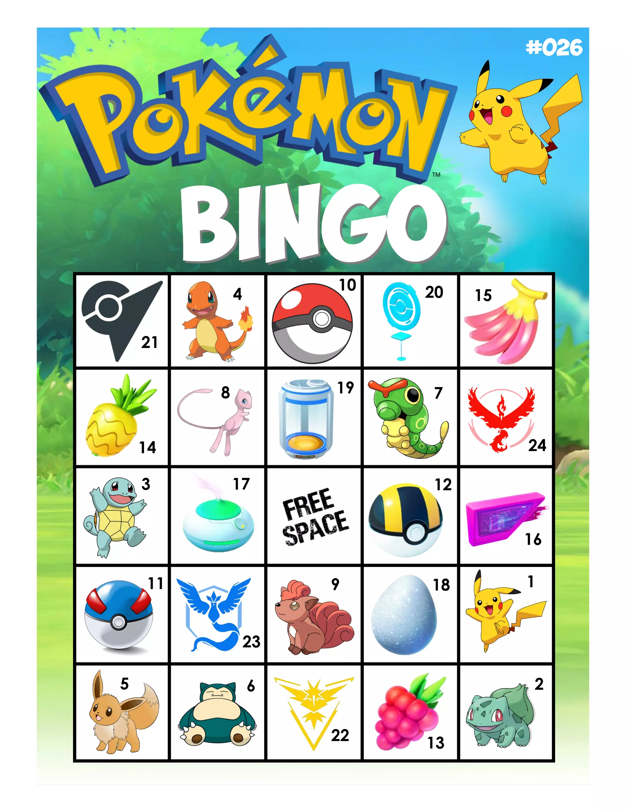 Pokemon BINGO Cards | PDF | Lotteries and Scratchcards | Shopping
