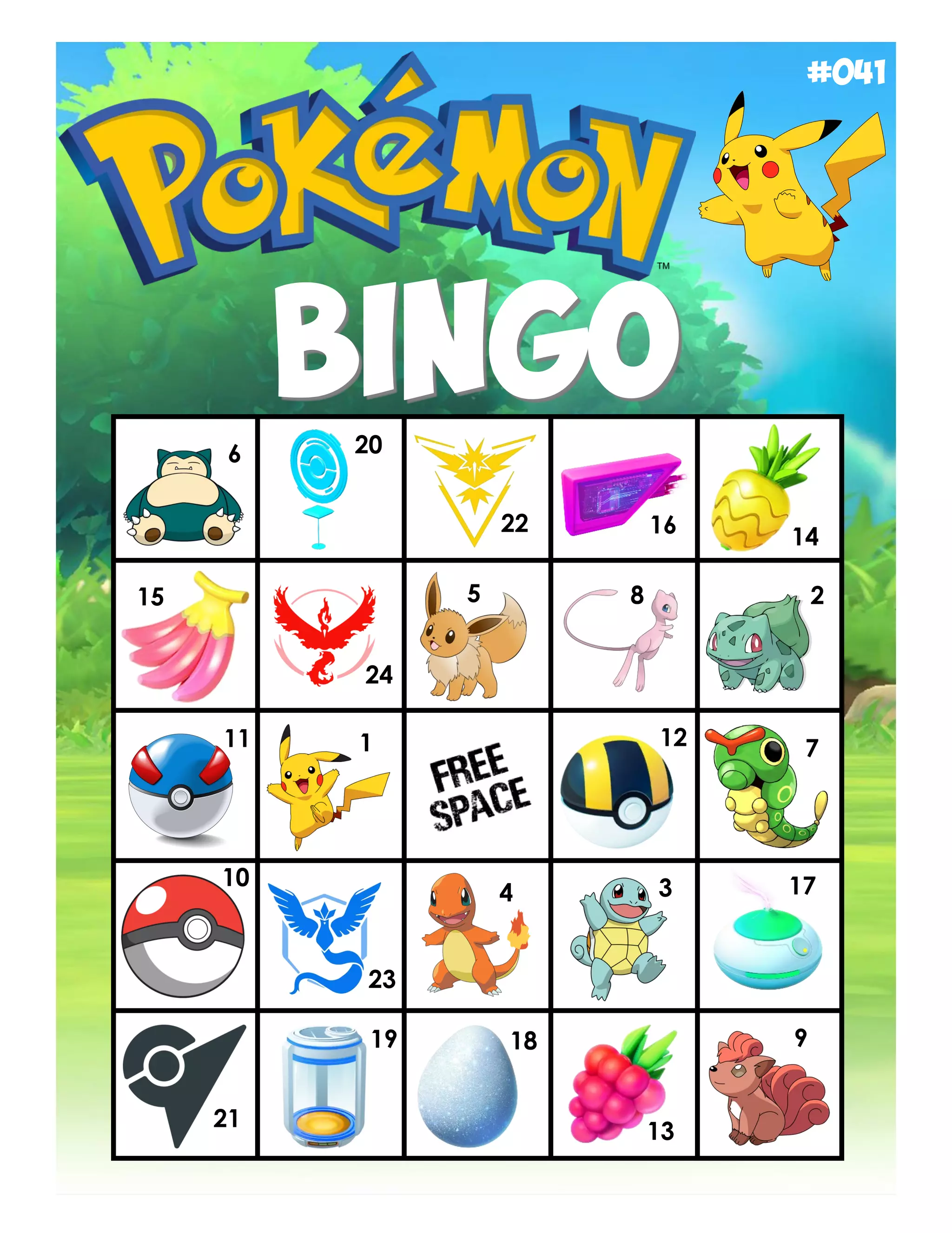 Pokemon BINGO Cards | PDF