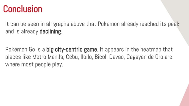 Pokemon Go Analysis by Jolo Balbin | PPT